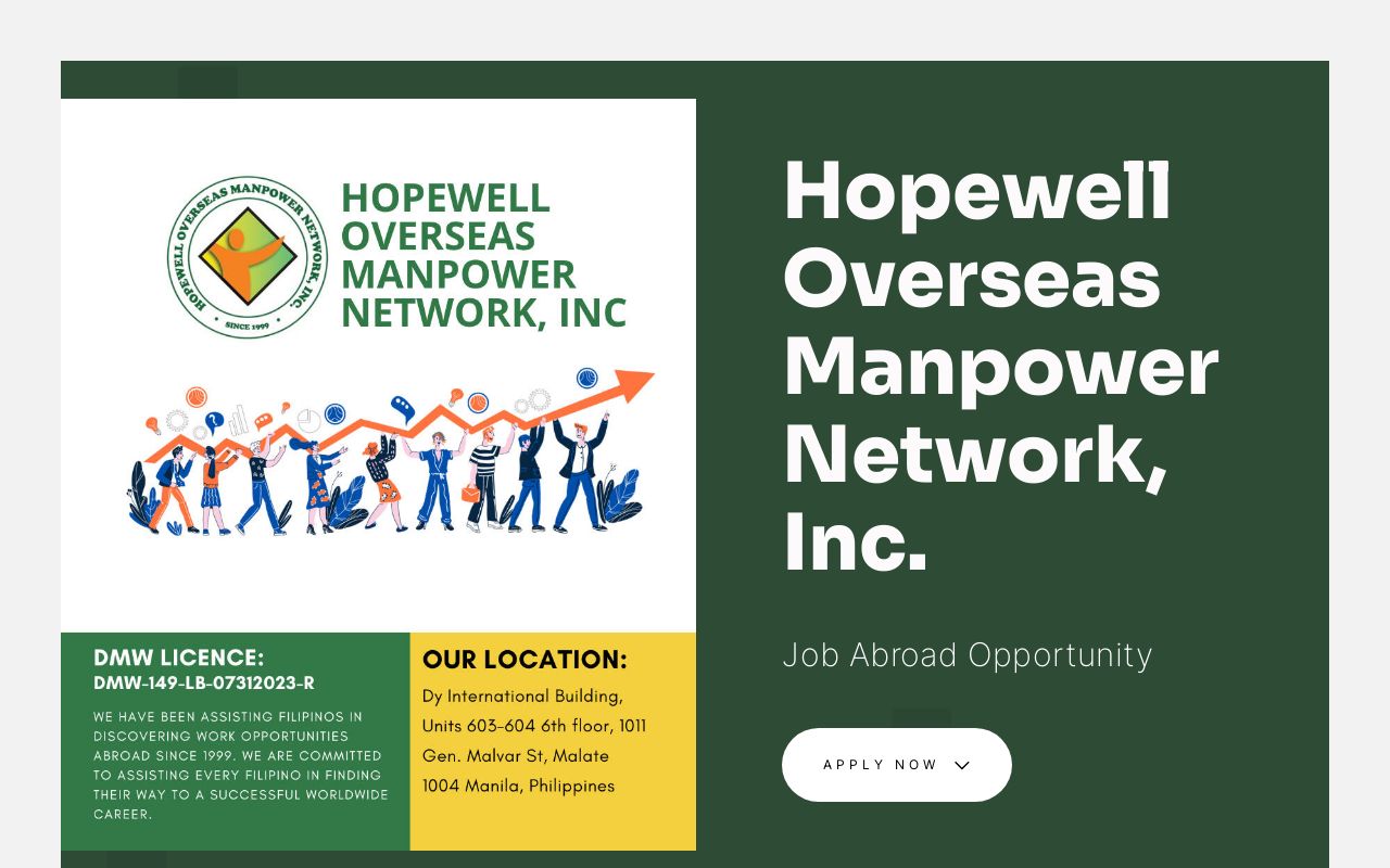 Hopewell Overseas Manpower Network, Inc.